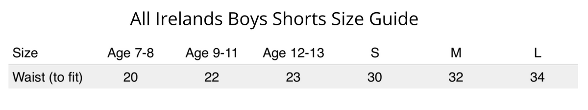 PRE-ORDER All Irelands 2023 Boys Shorts – CLRG Official Merchandise (by ...